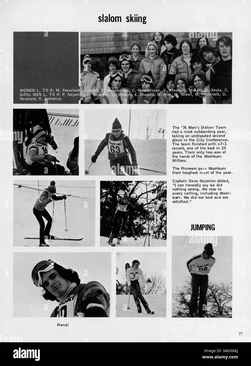 The 1976 Central High Yearbook reflects on the academic and ...