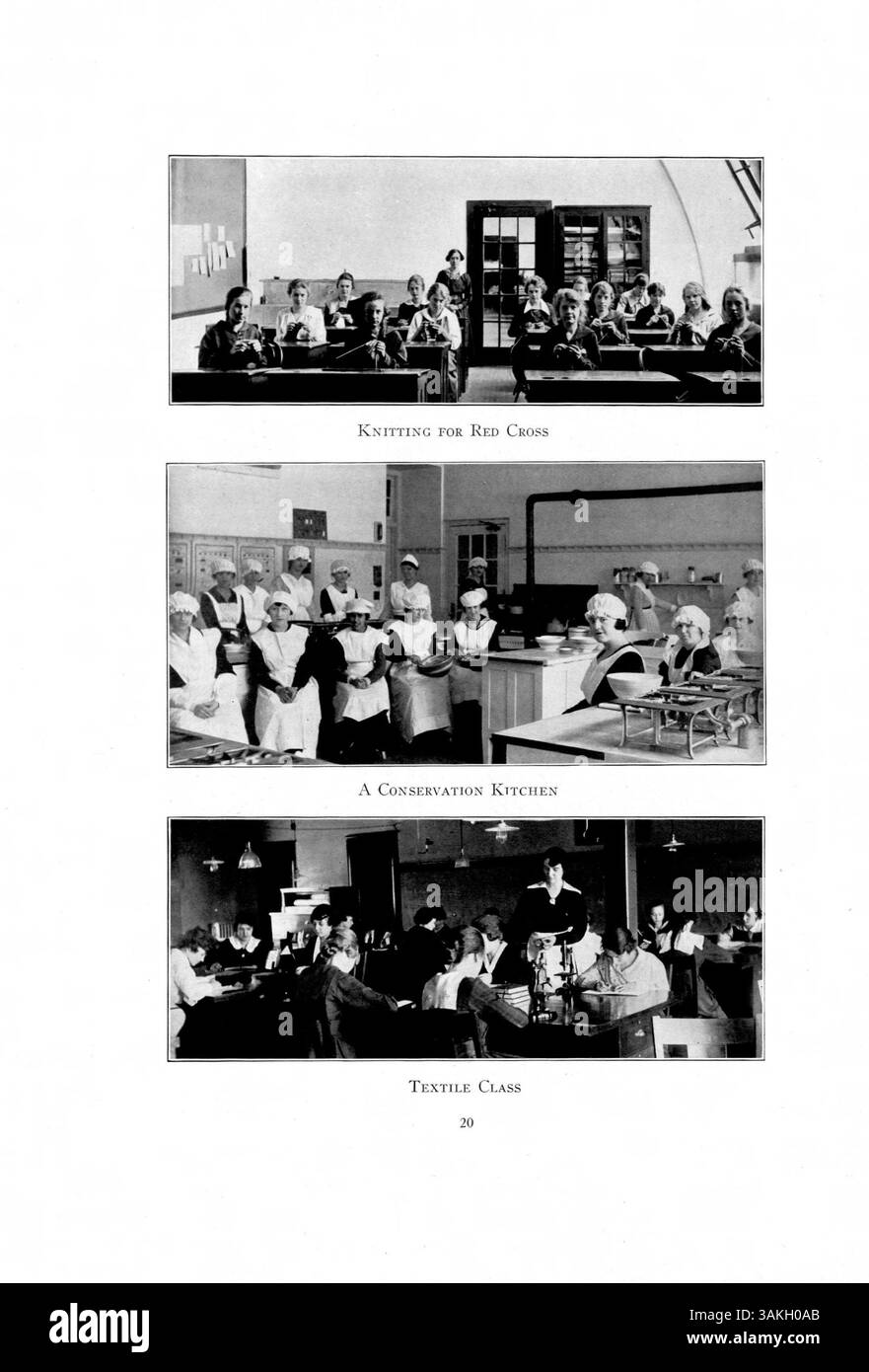 This 1918 South High yearbook, Liberty Tiger, features an overview of ...