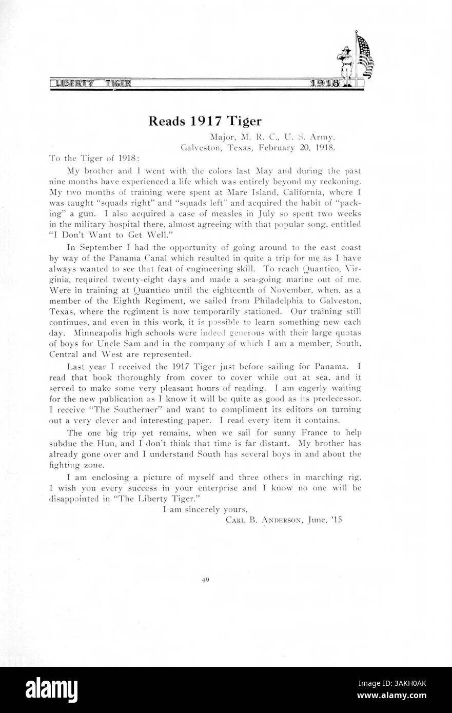 'The Liberty Tiger' yearbook from South High School (1918) showcases ...