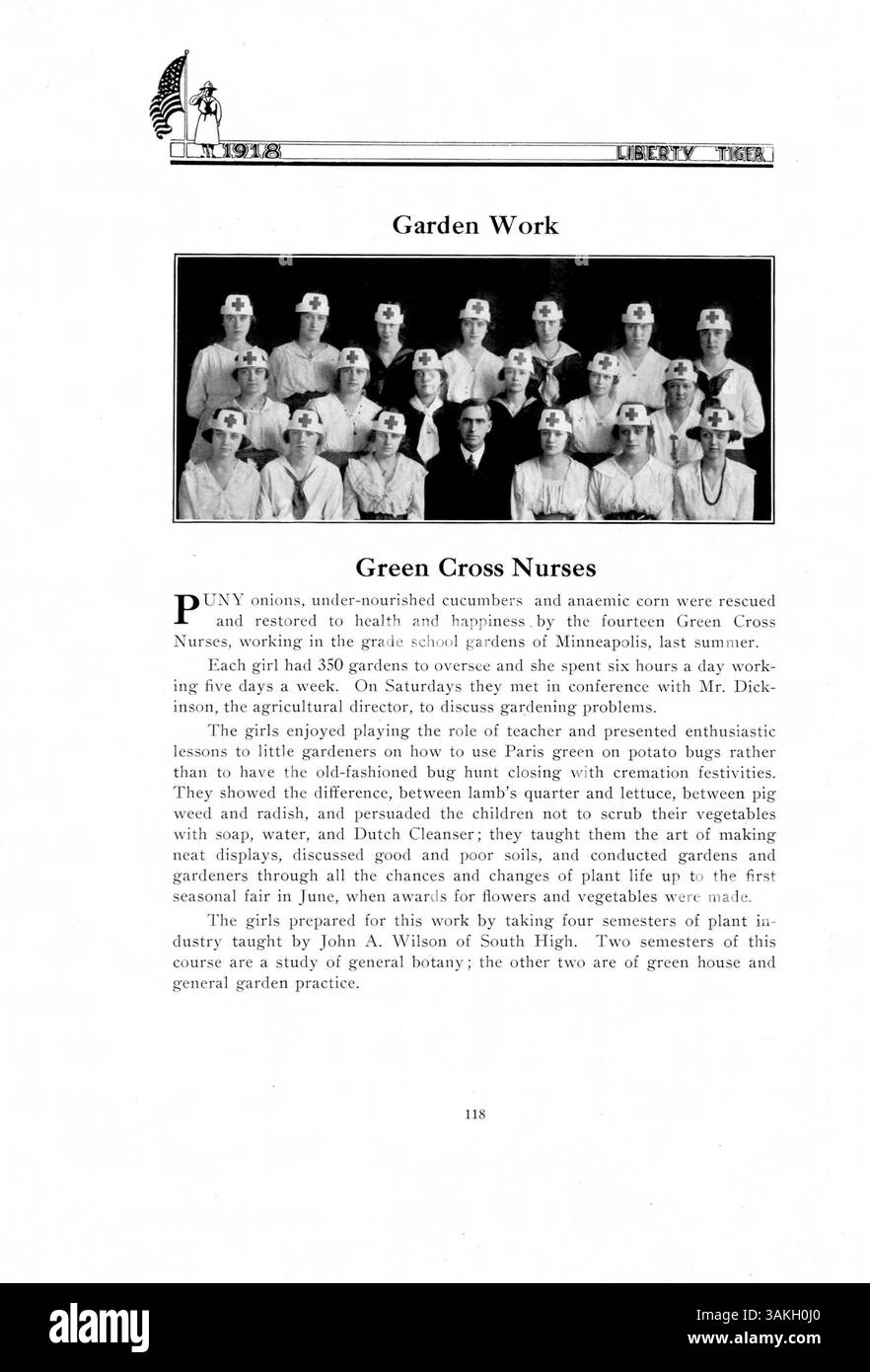 This yearbook from South High School, the Liberty Tiger of 1918 ...