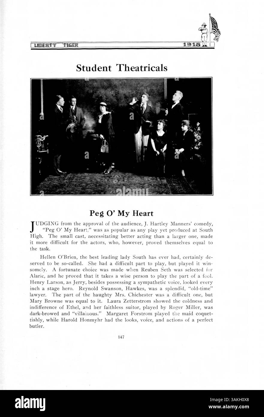 This yearbook from South High School in 1918 highlights the school’s ...