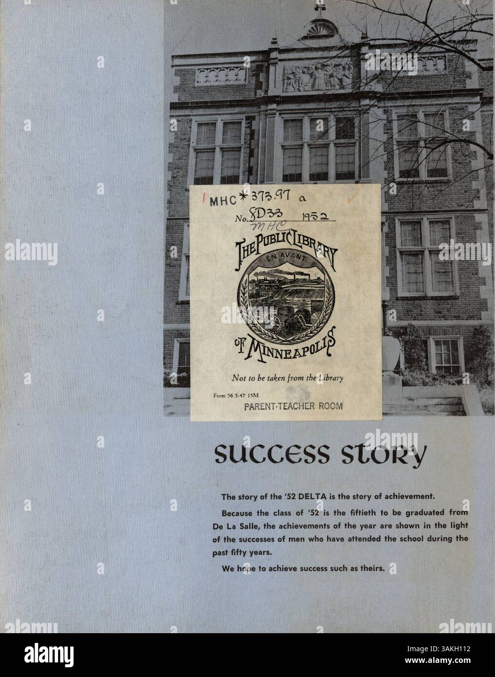 The 1952 De La Salle Yearbook, Delta, highlights the academic, social ...