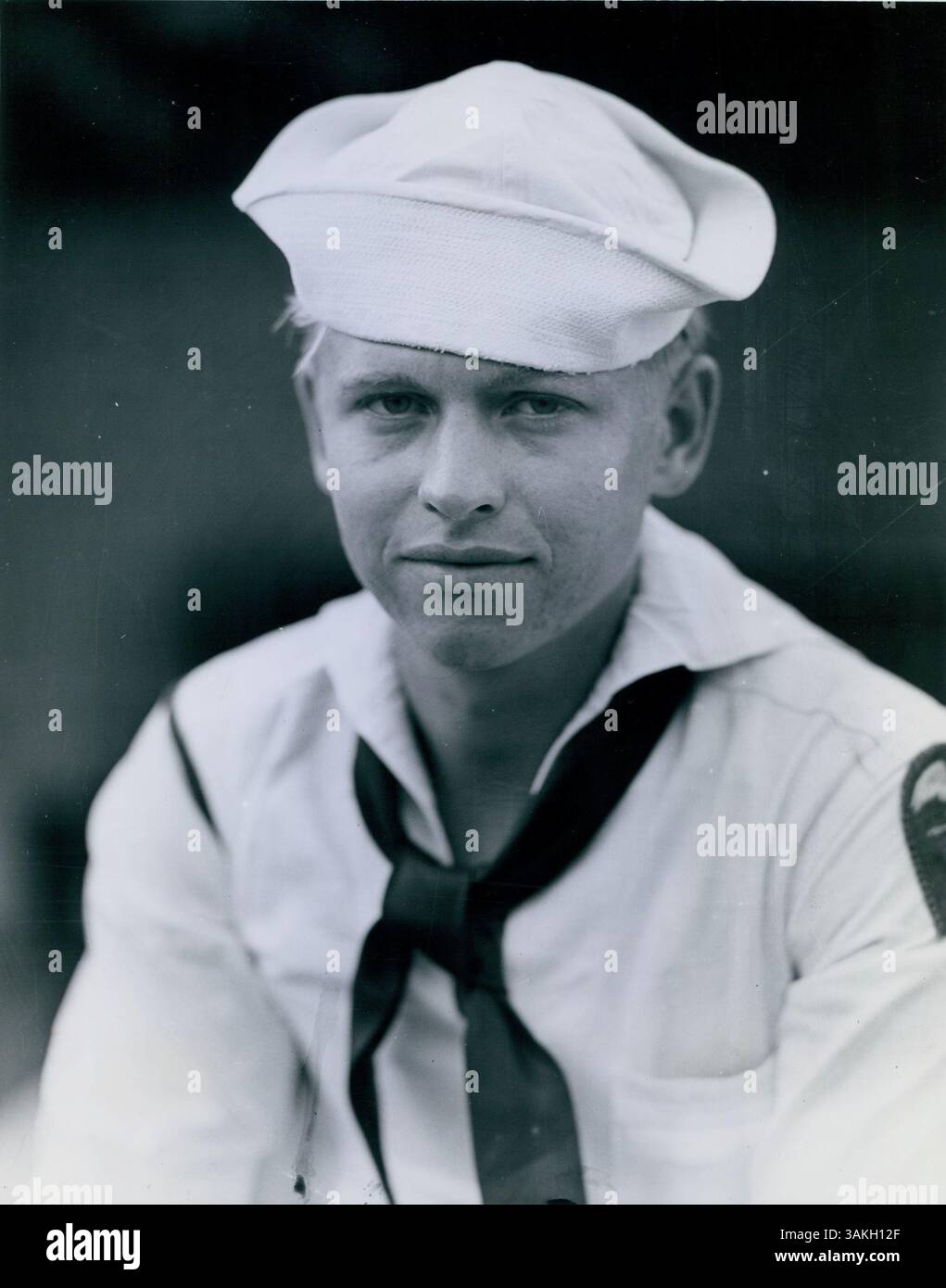 Roy T. Hansen Junior, a member of the Coast Guard amphibious beach ...