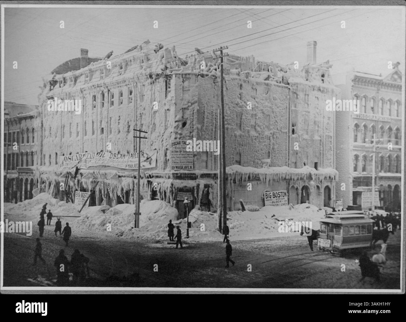This image shows the aftermath of the Academy of Music building after a ...