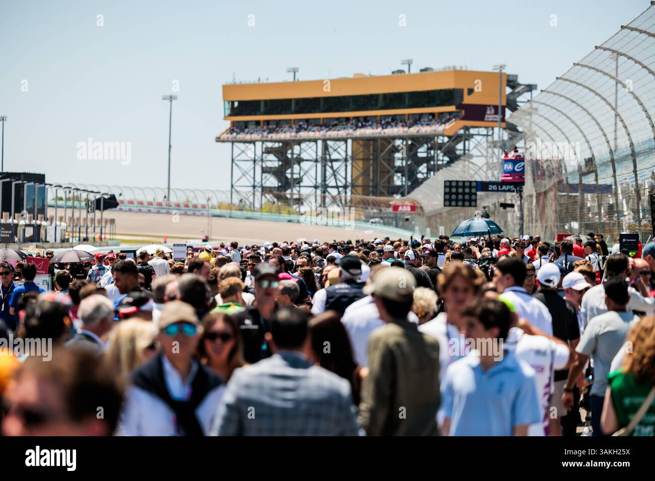 ABB VIP Gridwalk grille de depart, starting grid during the Miami ePrix ...