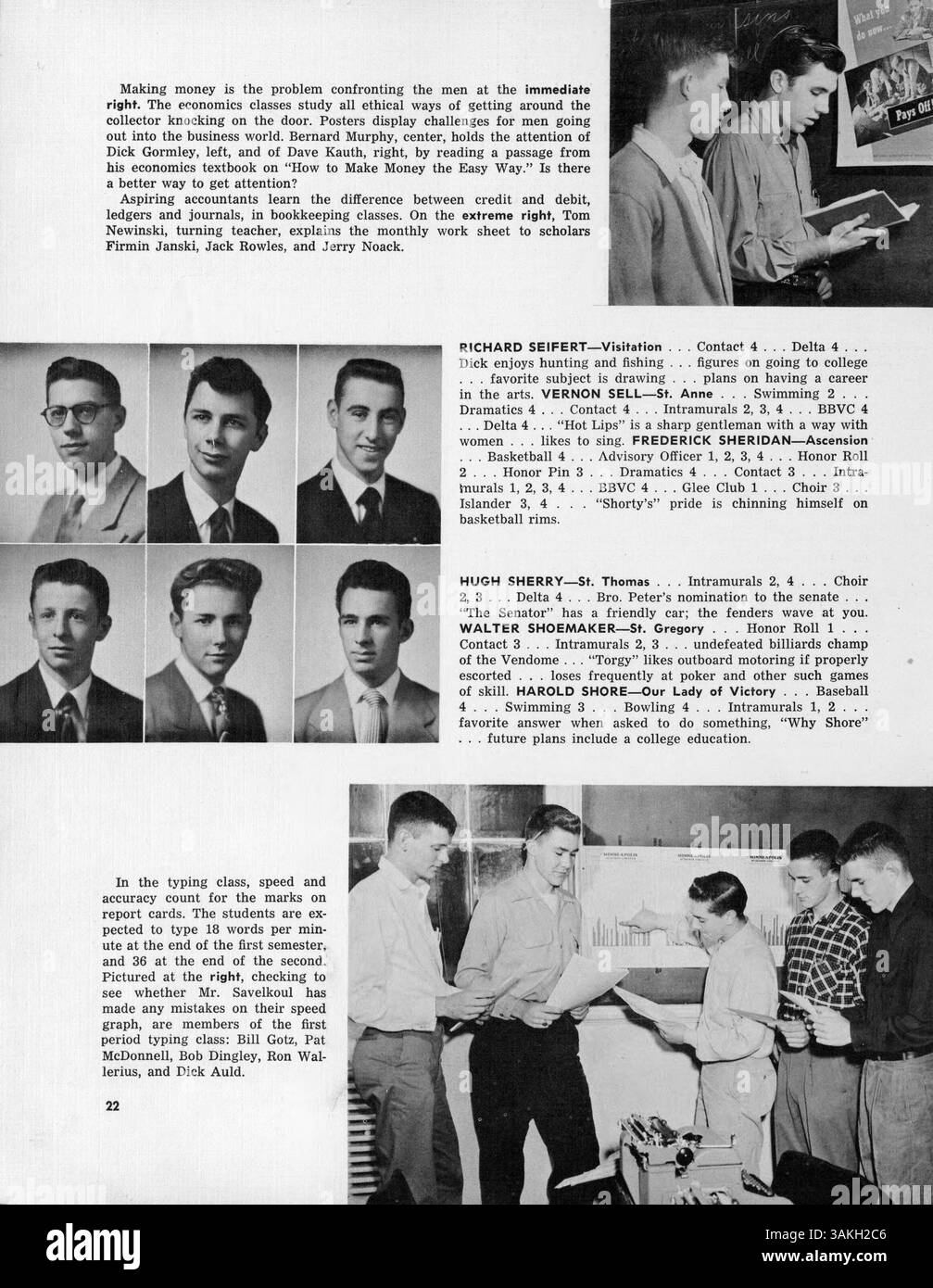 The 1952 De La Salle Yearbook, Delta, highlights the students, teachers ...