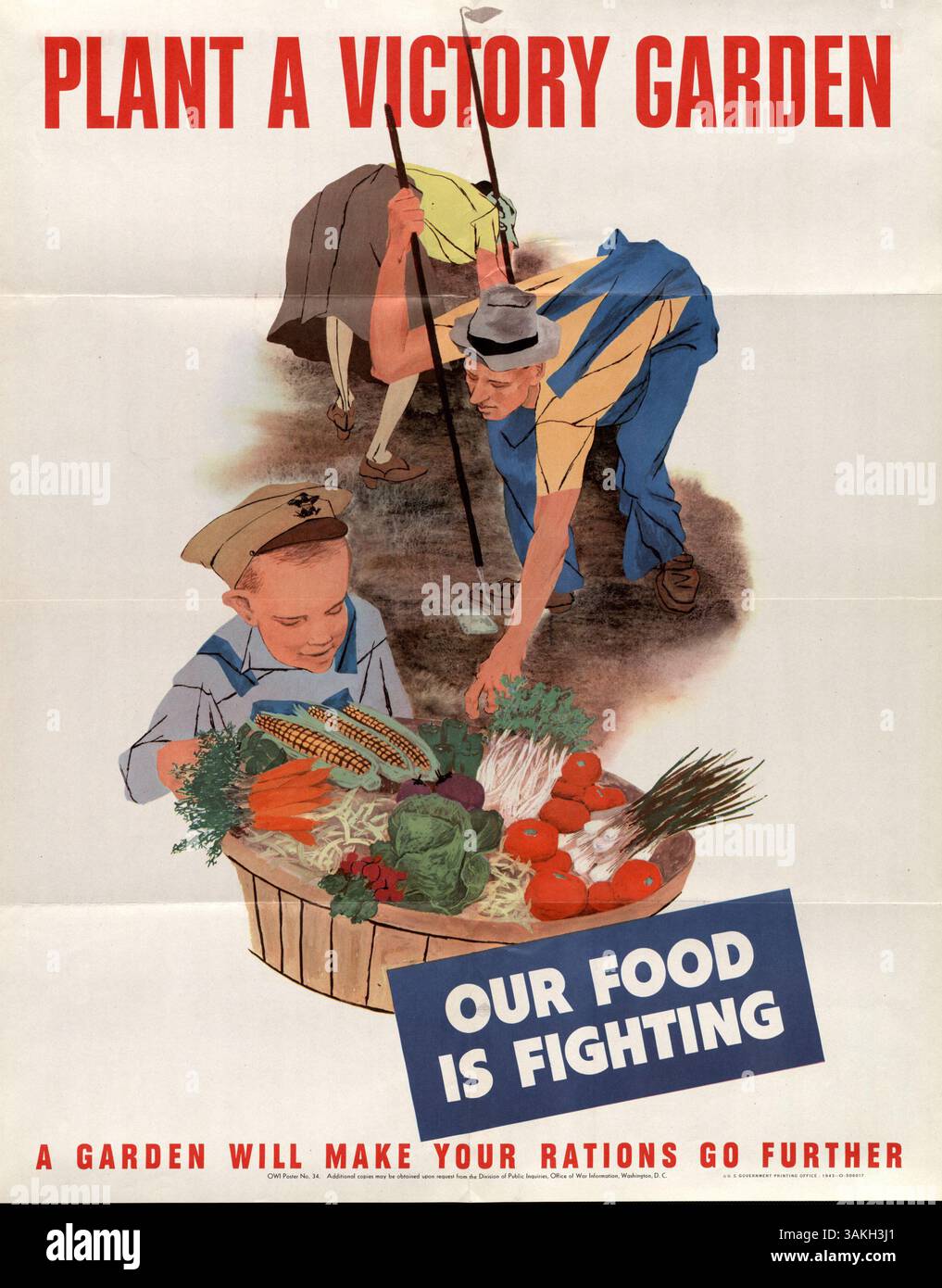 A World War II poster urging citizens to plant victory gardens ...