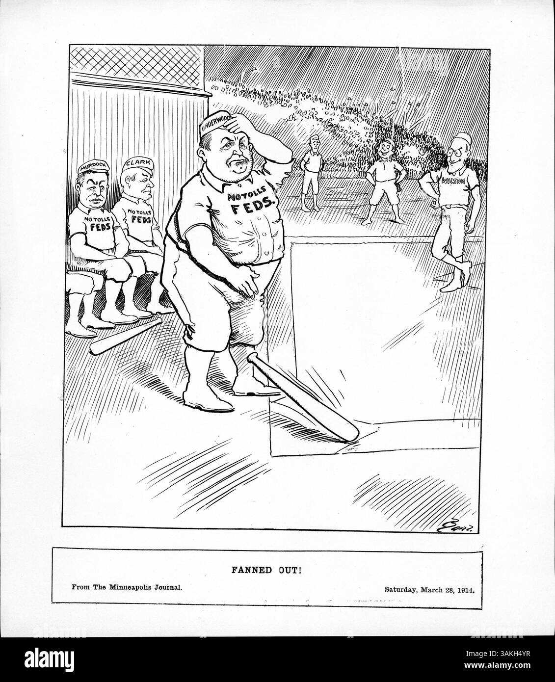 A political cartoon from the New York Times depicting President Wilson ...