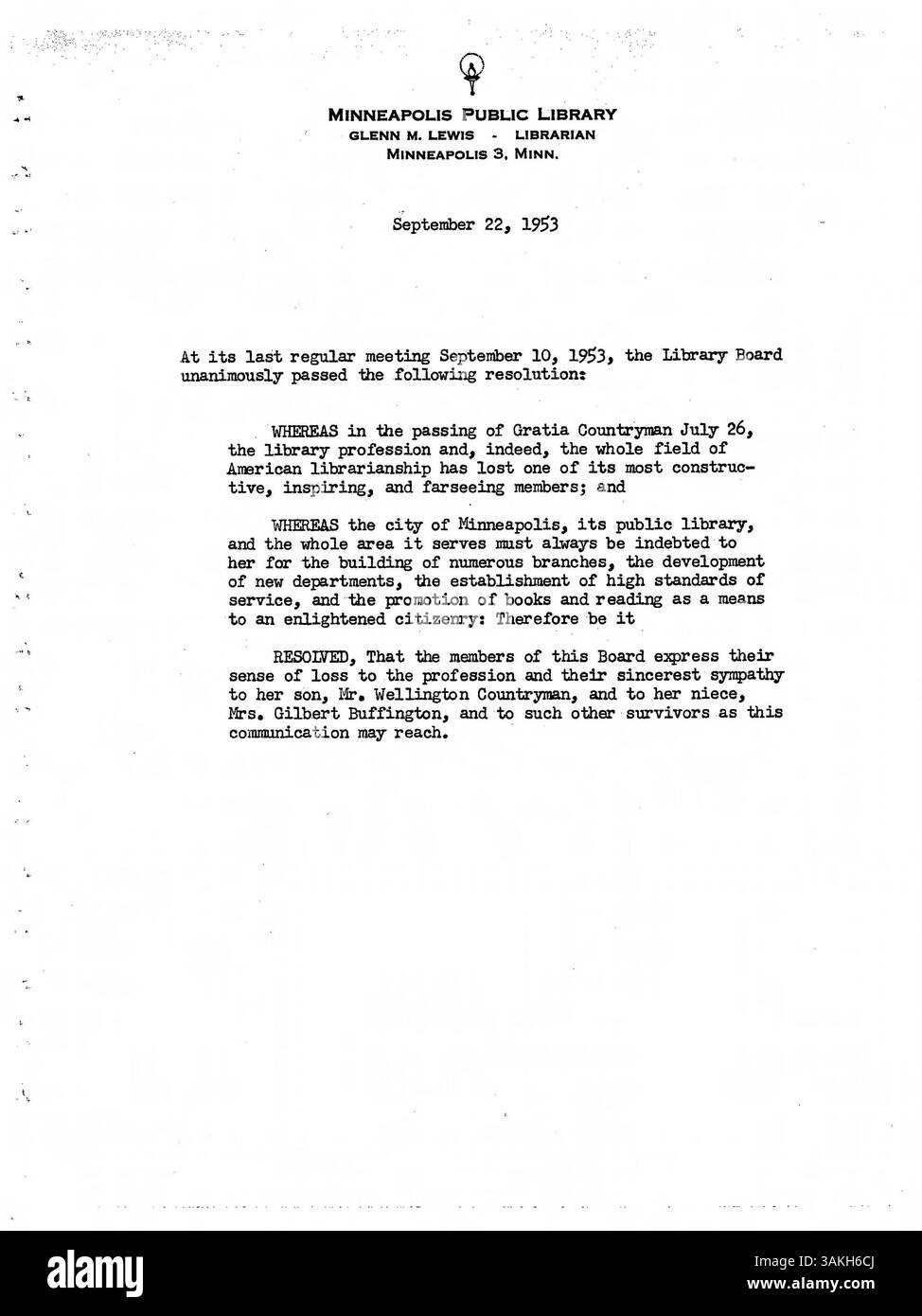 This collection contains the 1953 meeting minutes of the Minneapolis ...