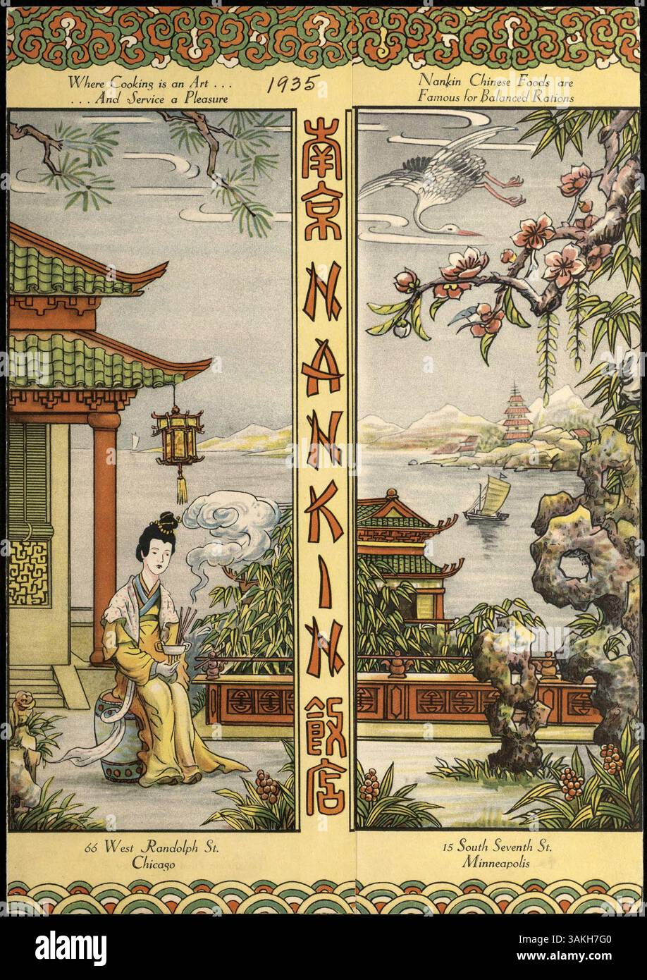 The Nankin Menu features a tri-fold design with full color, showcasing ...