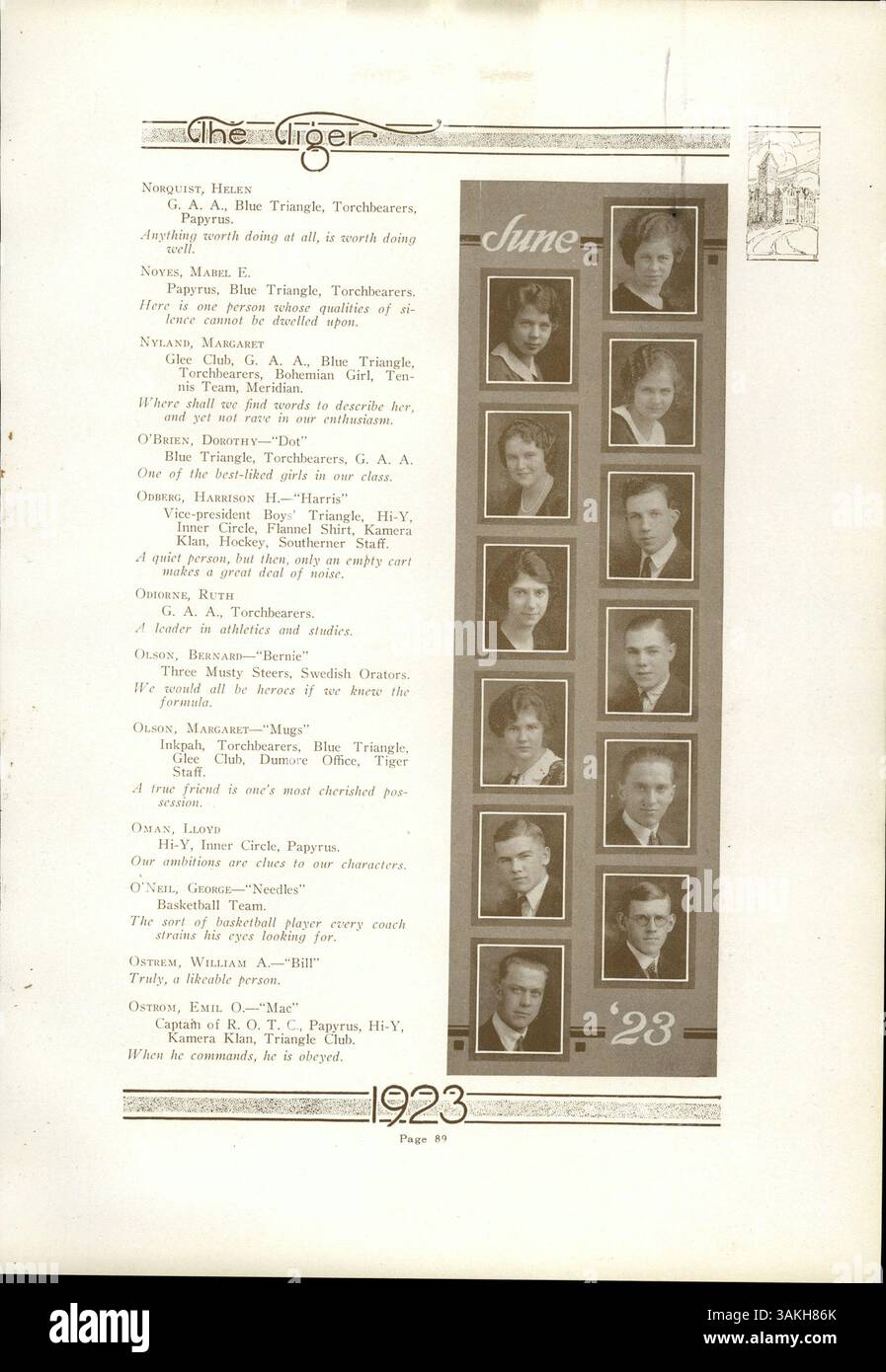 This yearbook, published by South High School in 1923, documents the ...