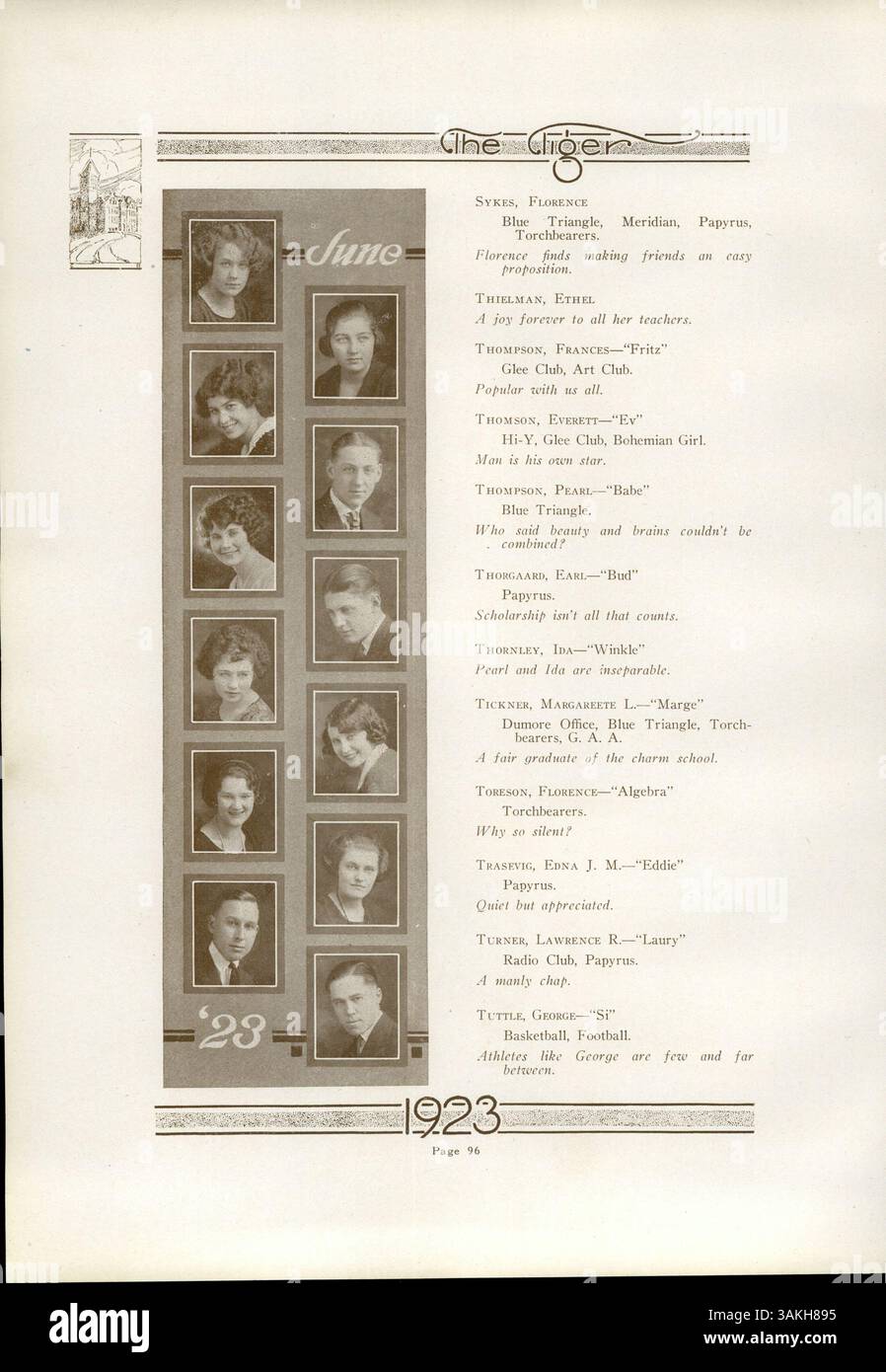 The 1923 South High School yearbook captures the students, teachers ...
