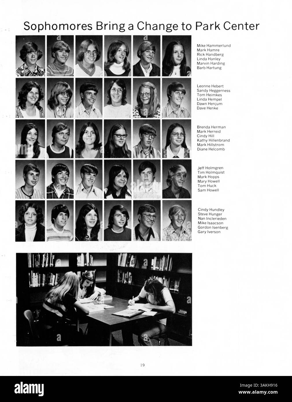 This 1973 high school yearbook captures the Park Center High School ...