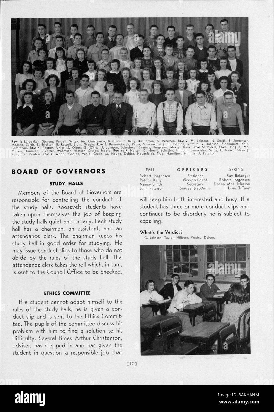 This 1947 edition of the Sagamore yearbook from Roosevelt High School ...