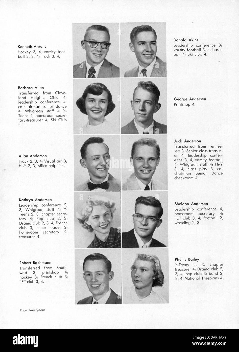 The 1952 Whigrean Yearbook from Edina-Morningside High School documents ...