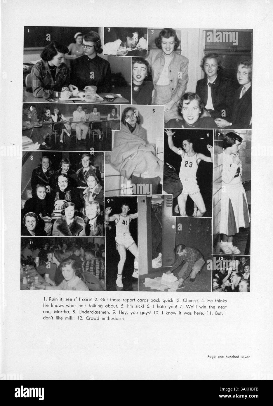 This 1952 high school yearbook from Edina-Morningside High includes ...