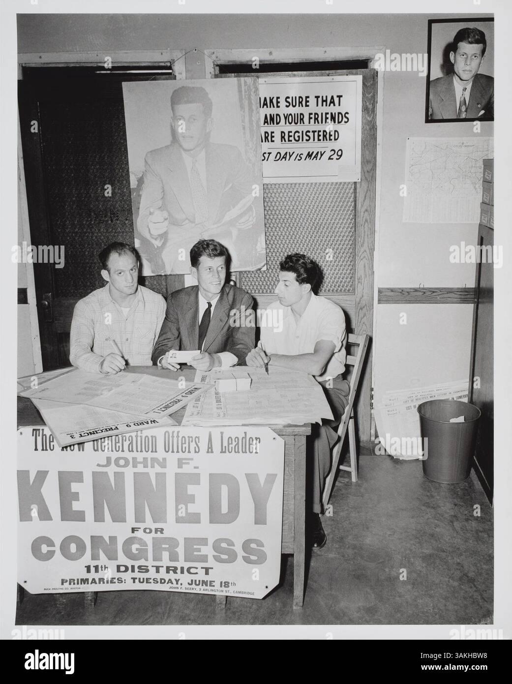 May 16, 2017 - U.S. - File Photo - John F. Kennedy posing with two ...