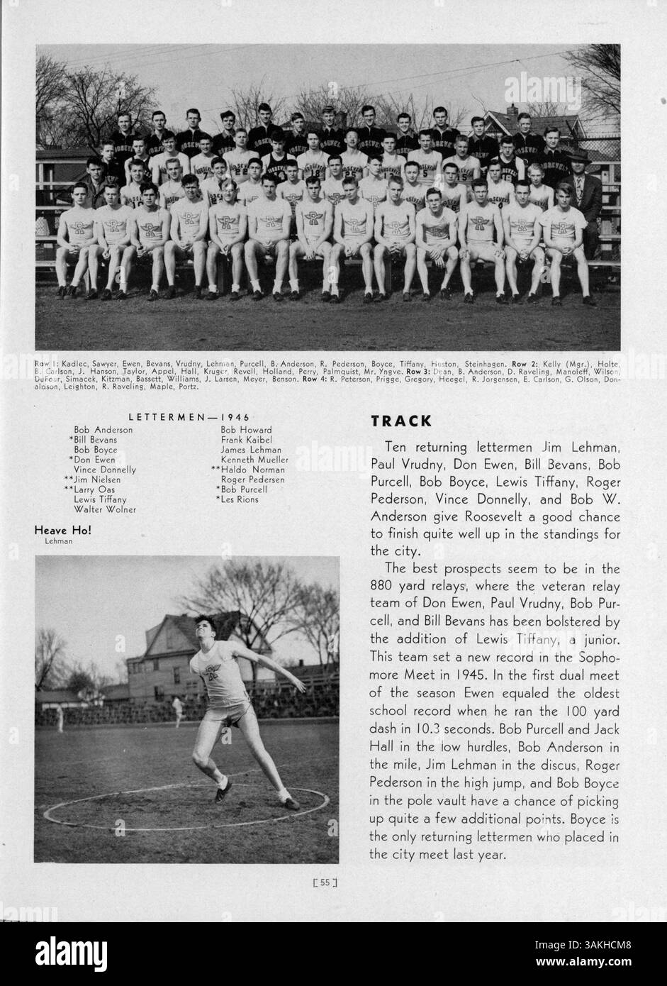 This 1947 Sagamore yearbook from Roosevelt High School captures the ...