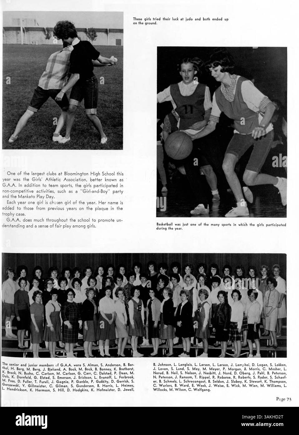 The '63 Bear' yearbook from Bloomington High School captures the key ...