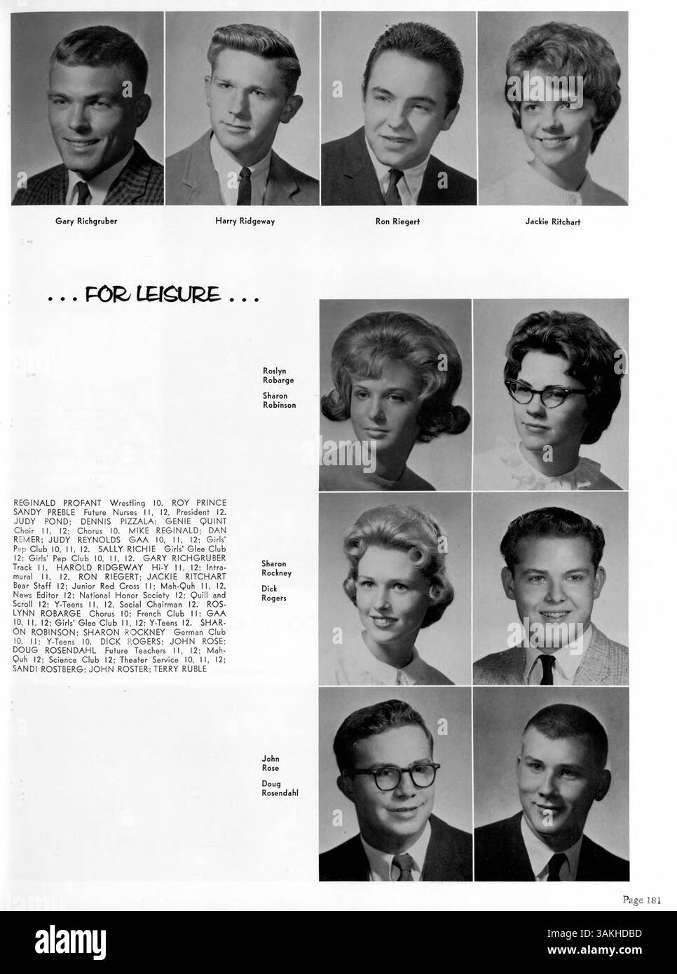The 1963 '63 Bear' yearbook from Bloomington High School showcases the ...