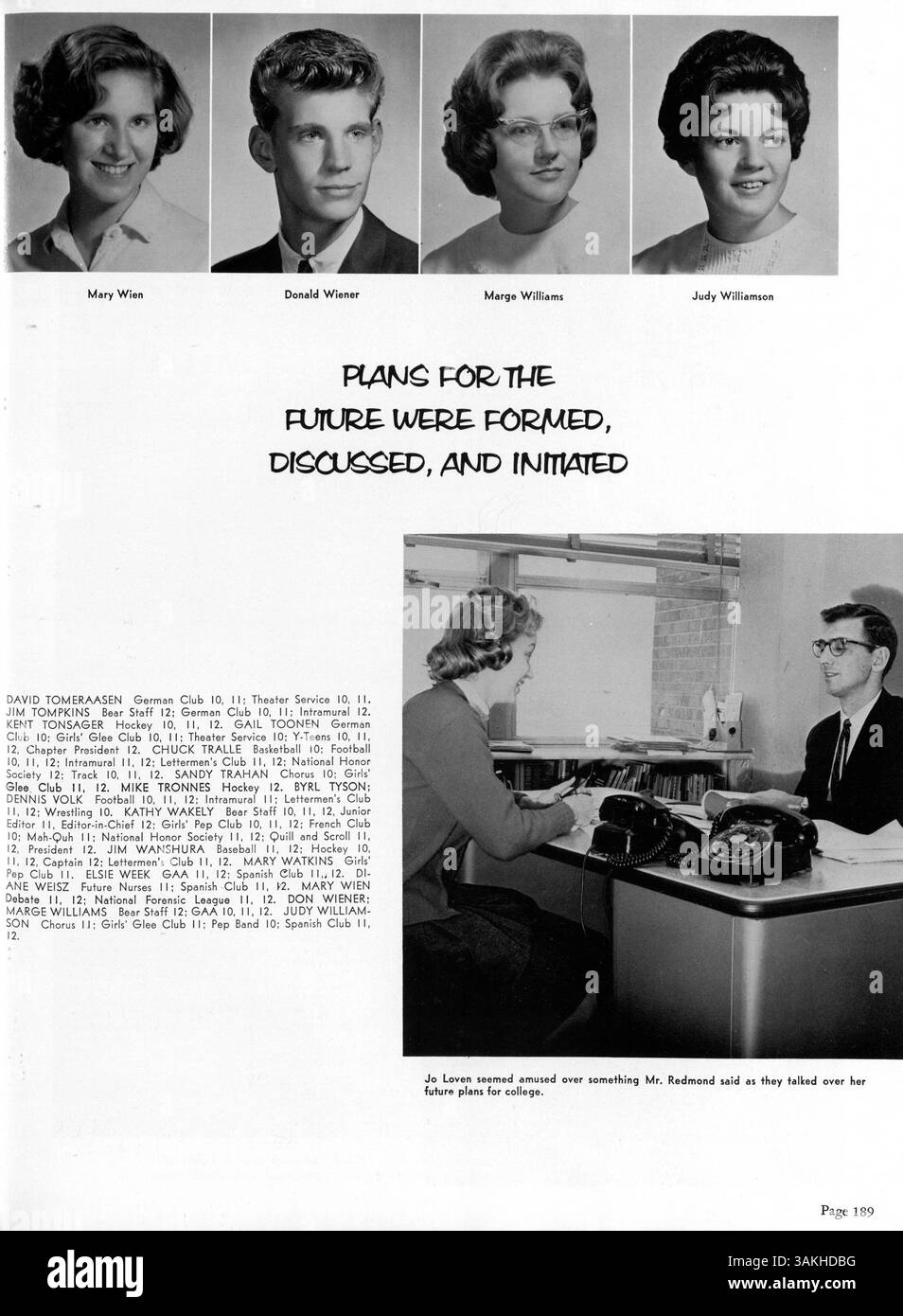 The 1963 '63 Bear' yearbook from Bloomington High School captures the ...