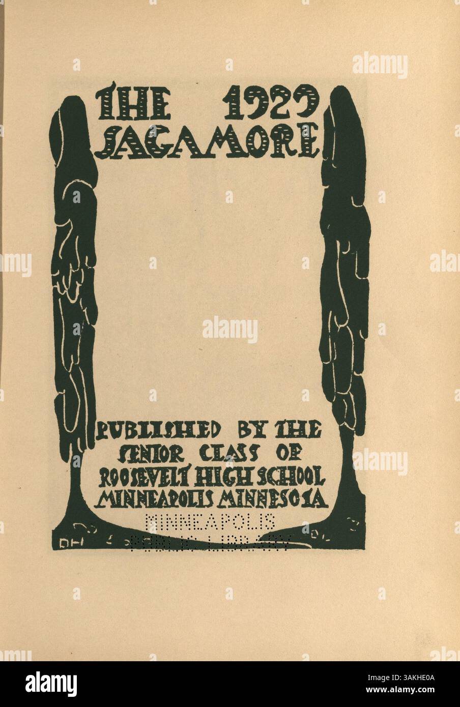 The 1929 Roosevelt High 'Sagamore' yearbook captures moments from the ...