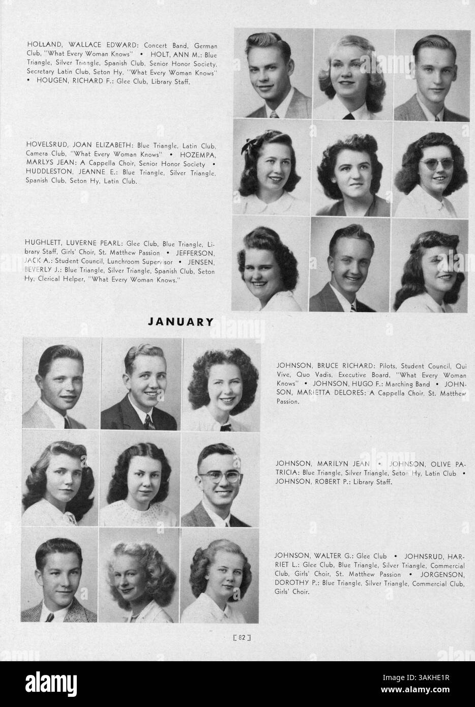 This 1947 Sagamore yearbook from Roosevelt High School features student ...