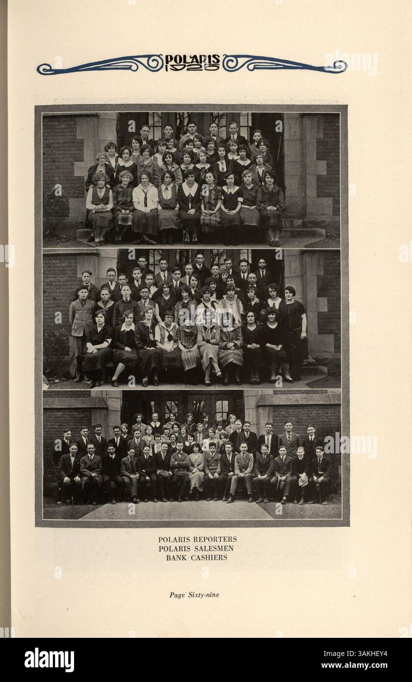 The 1925 'Polaris' yearbook from North High School offers a ...