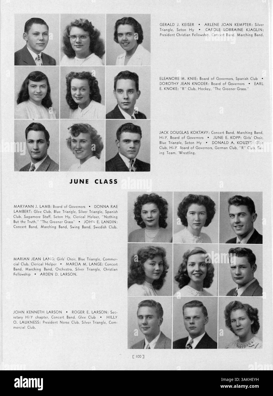 This 1947 Sagamore yearbook from Roosevelt High School presents student ...