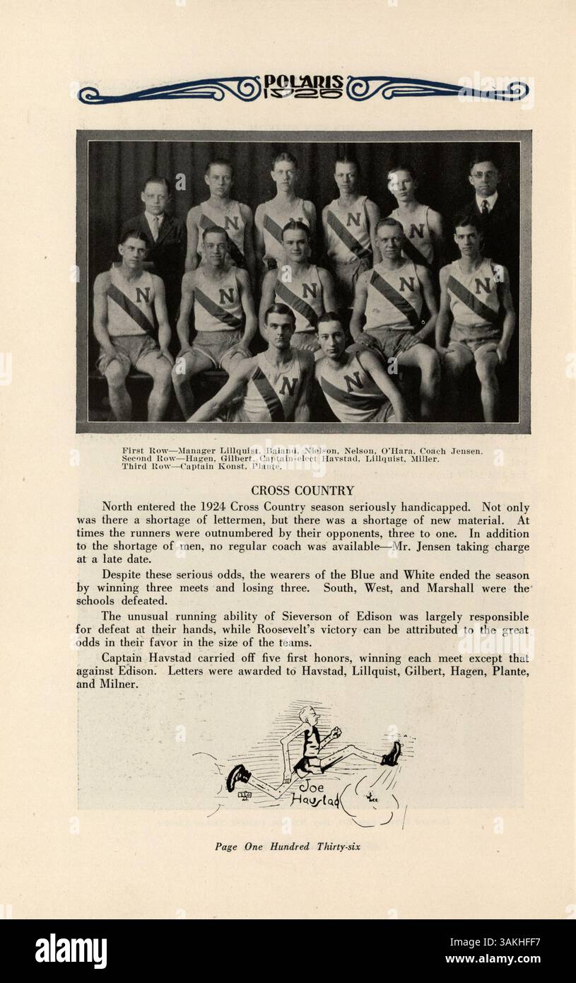The 1925 Polaris yearbook from North High School documents the student ...