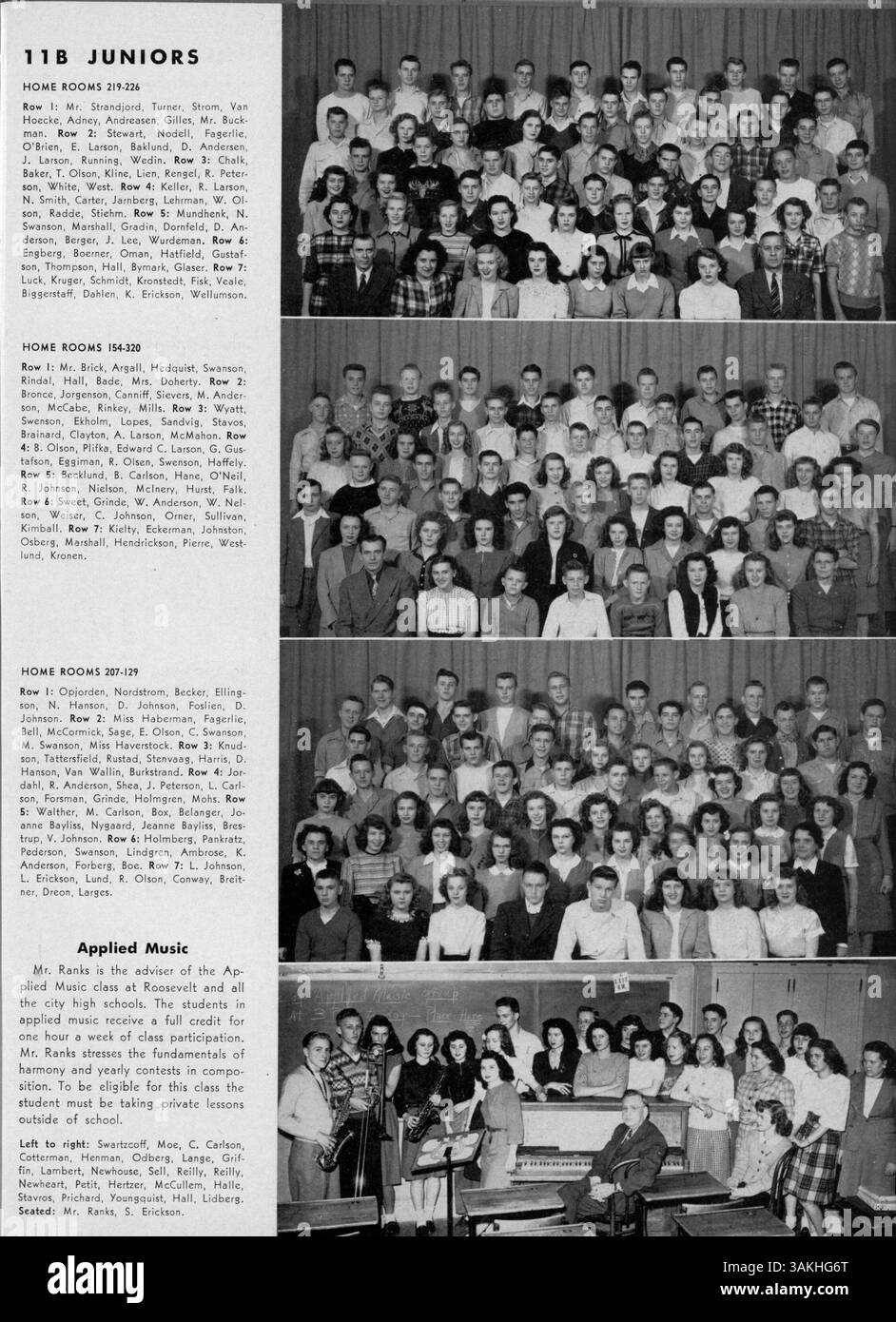 This 1947 Sagamore yearbook from Roosevelt High School documents ...