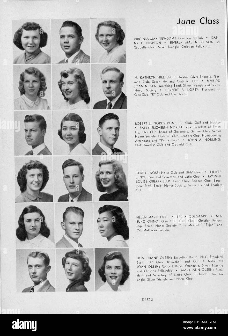 This 1949 high school yearbook, titled 'Sagamore,' documents the ...