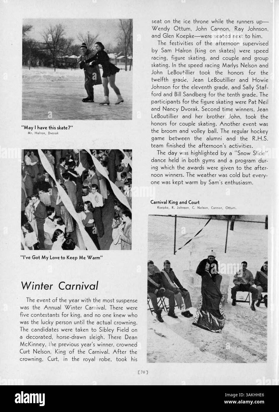 The Roosevelt Yearbook 1949, titled Sagamore, highlights the major ...