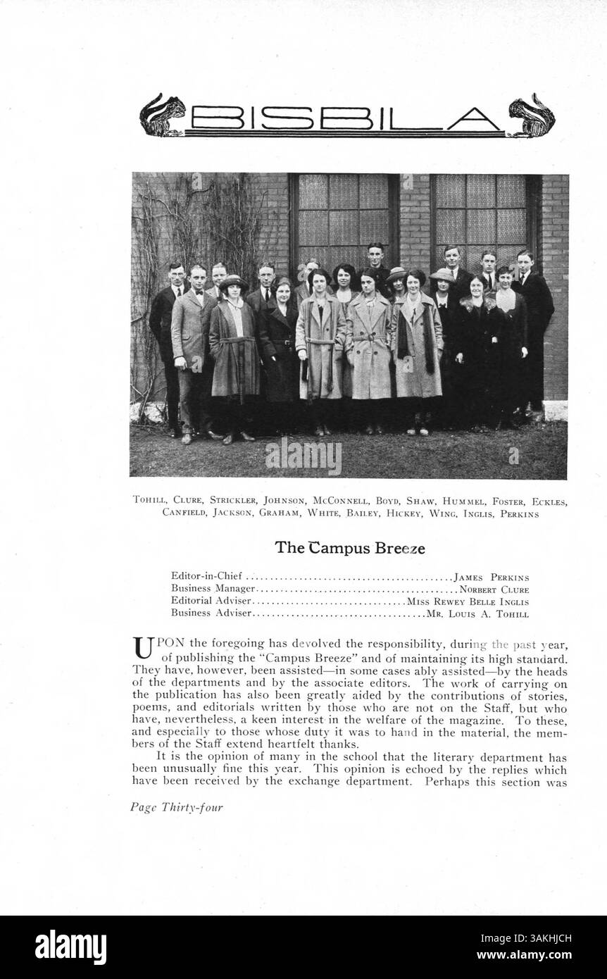 The 1922 University High School yearbook documents student life, clubs ...