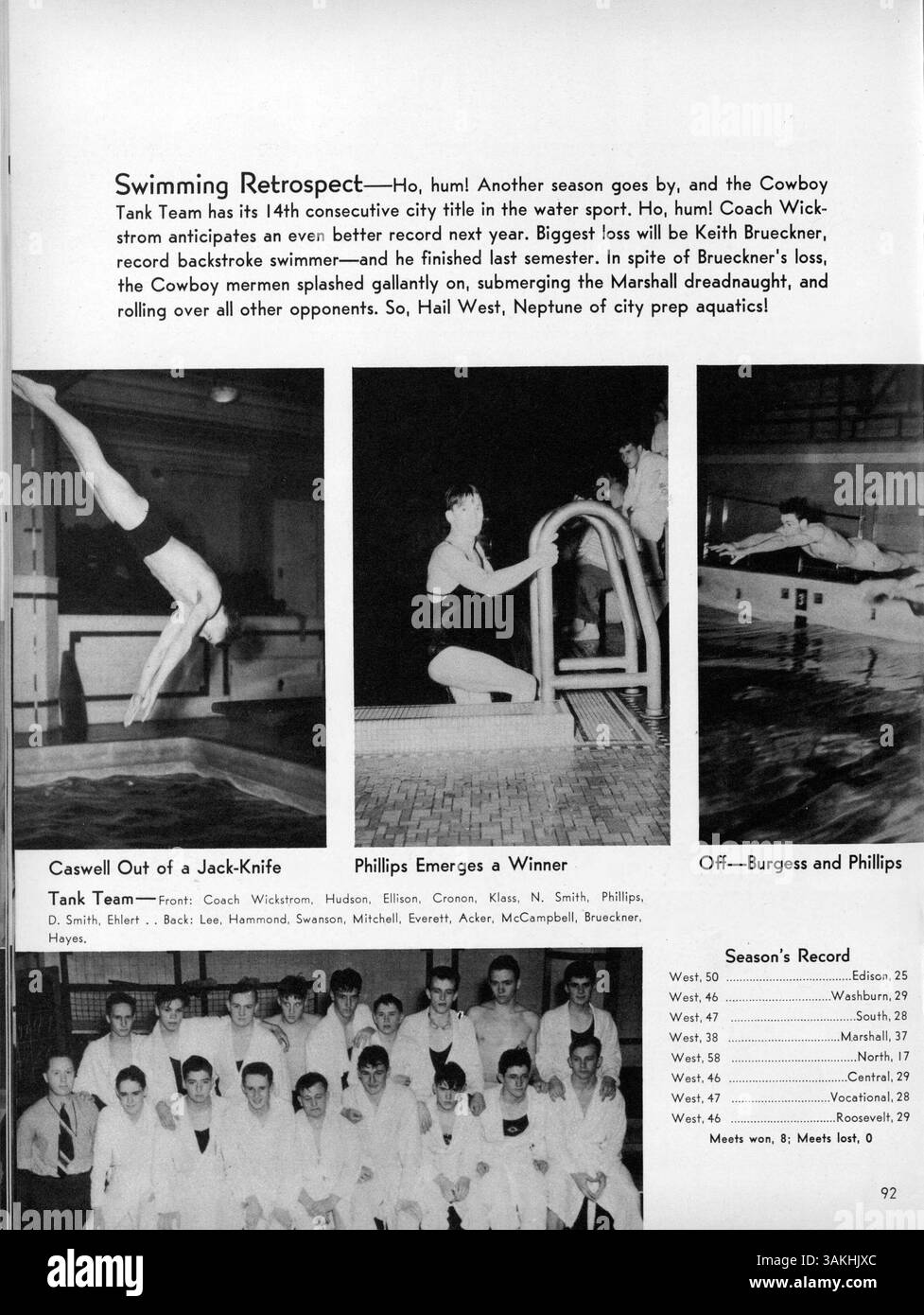 The 1941 West High yearbook, The Hesperian, highlights the major events ...