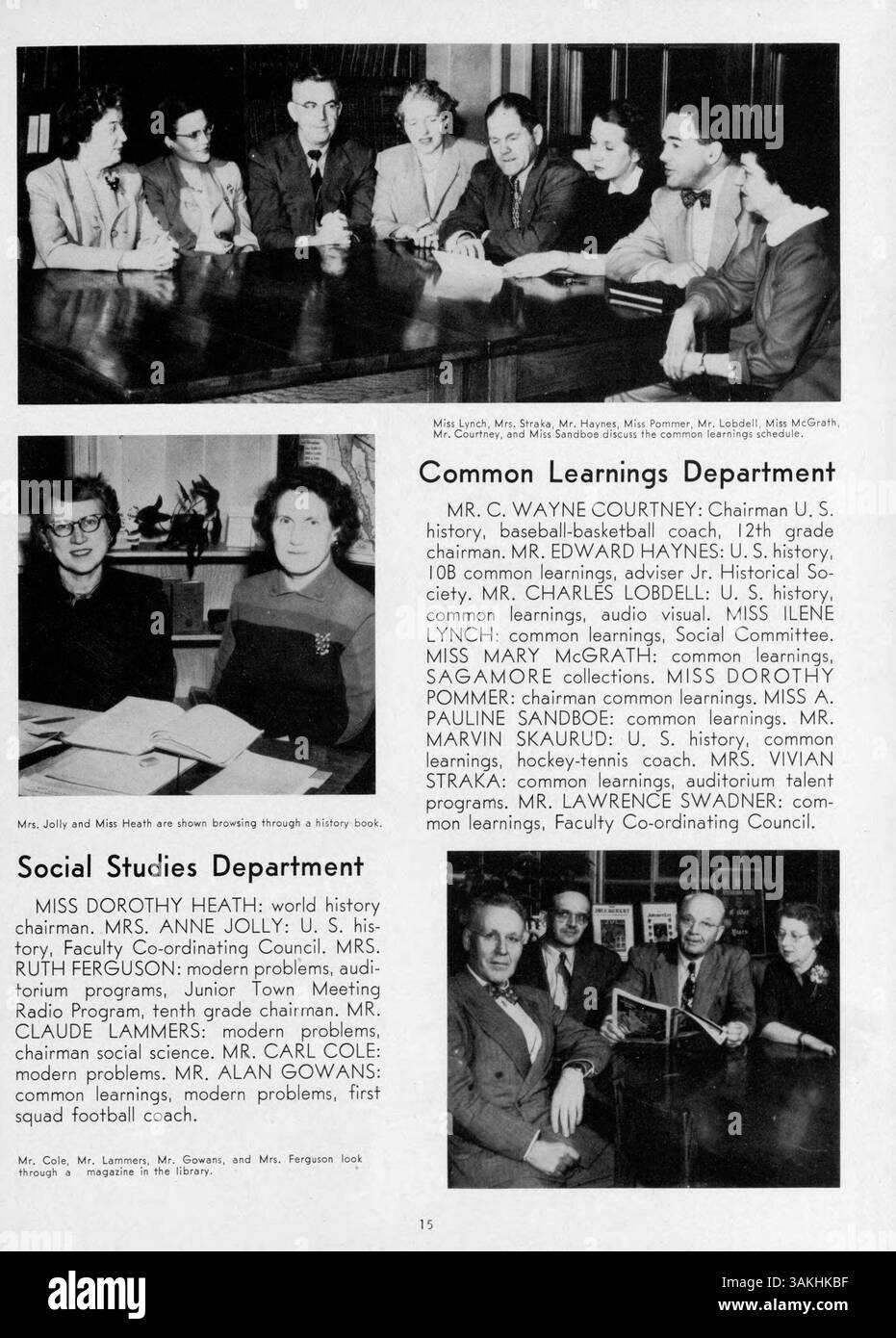 The 1952 '52 Sagamore' yearbook from Roosevelt High School highlights the achievements, events ...