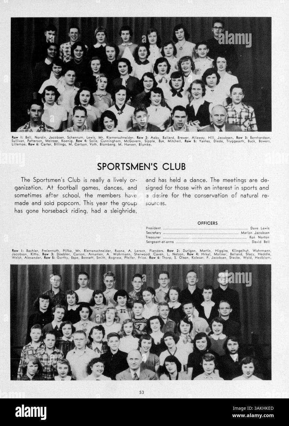 The 1952 Sagamore Yearbook from Roosevelt High School highlights ...