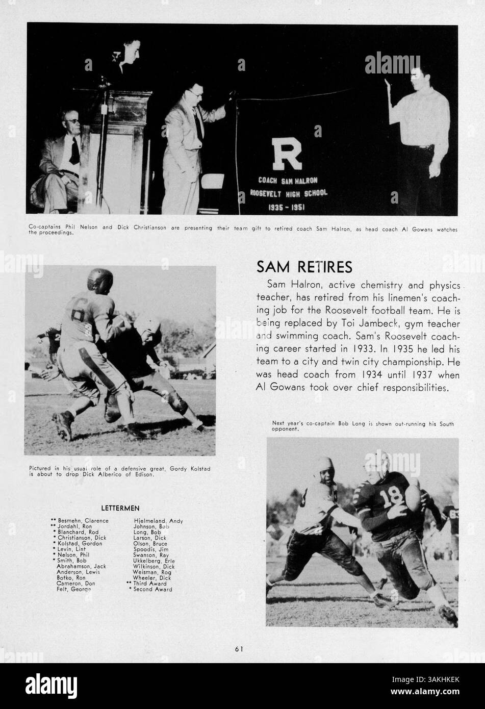 The 1952 Roosevelt Yearbook, also known as the '52 Sagamore', captures ...