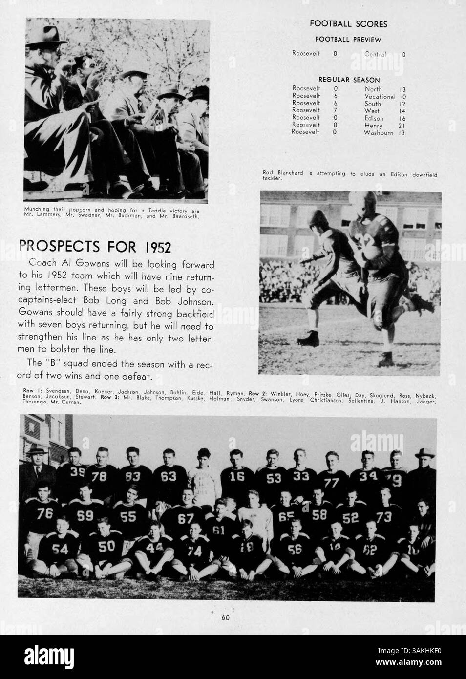 This high school yearbook, titled '52 Sagamore', documents the ...