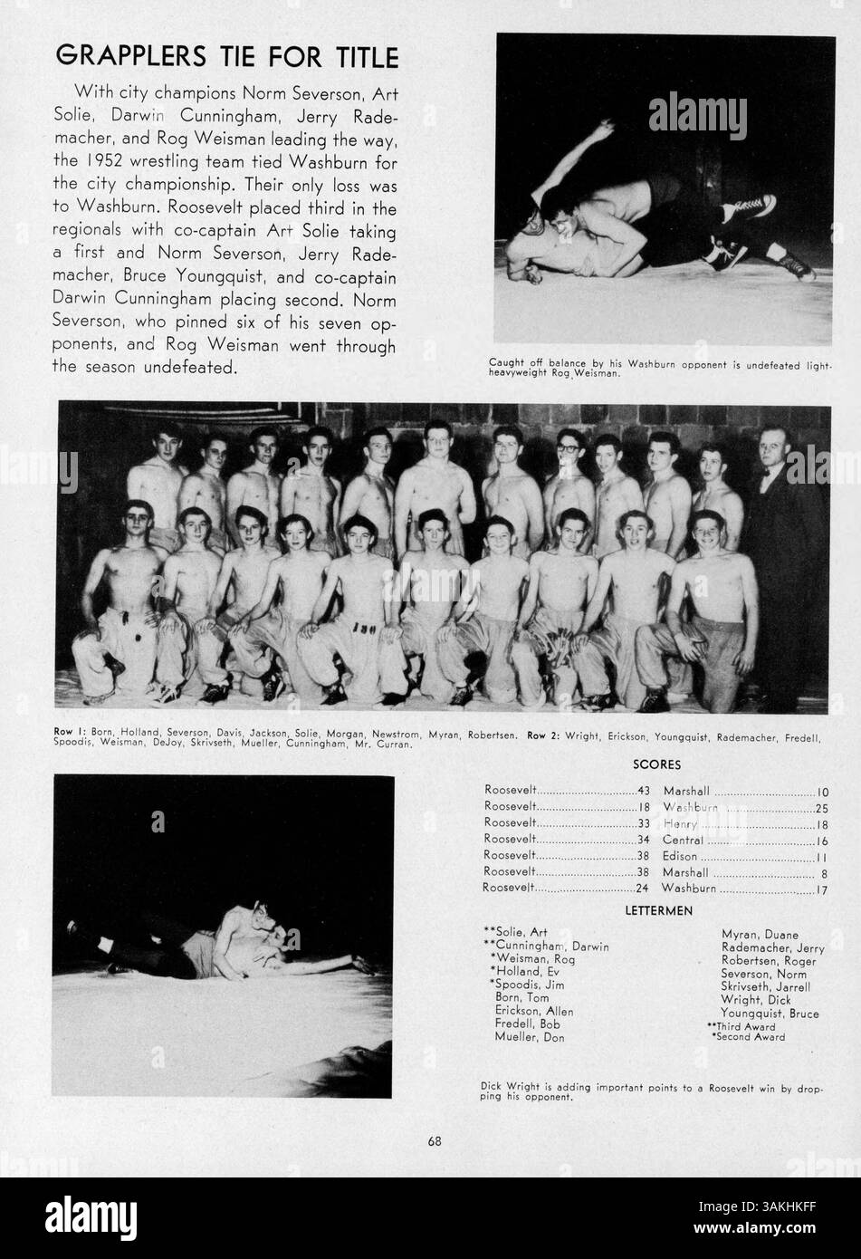 The 1952 Roosevelt High Yearbook, known as the '52 Sagamore', provides ...