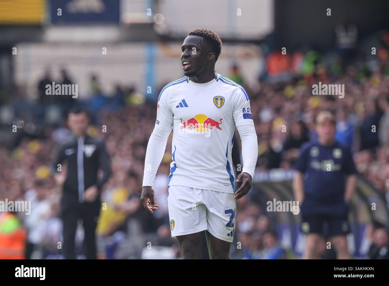 Willy Gnonto (Leeds United) during the Sky Bet Championship match ...