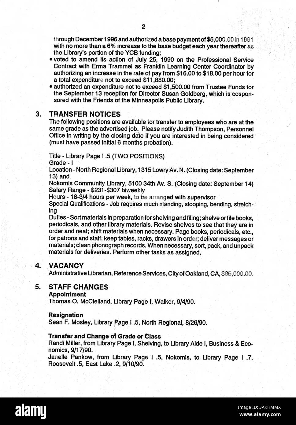 This official weekly bulletin for Minneapolis Public Library employees ...