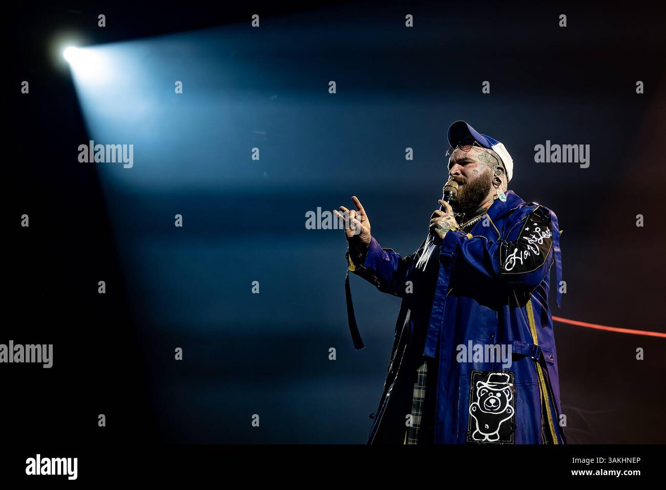 LONDON, ENGLAND: Teddy Swims peforms at Wembley Arena. Featuring: Teddy ...
