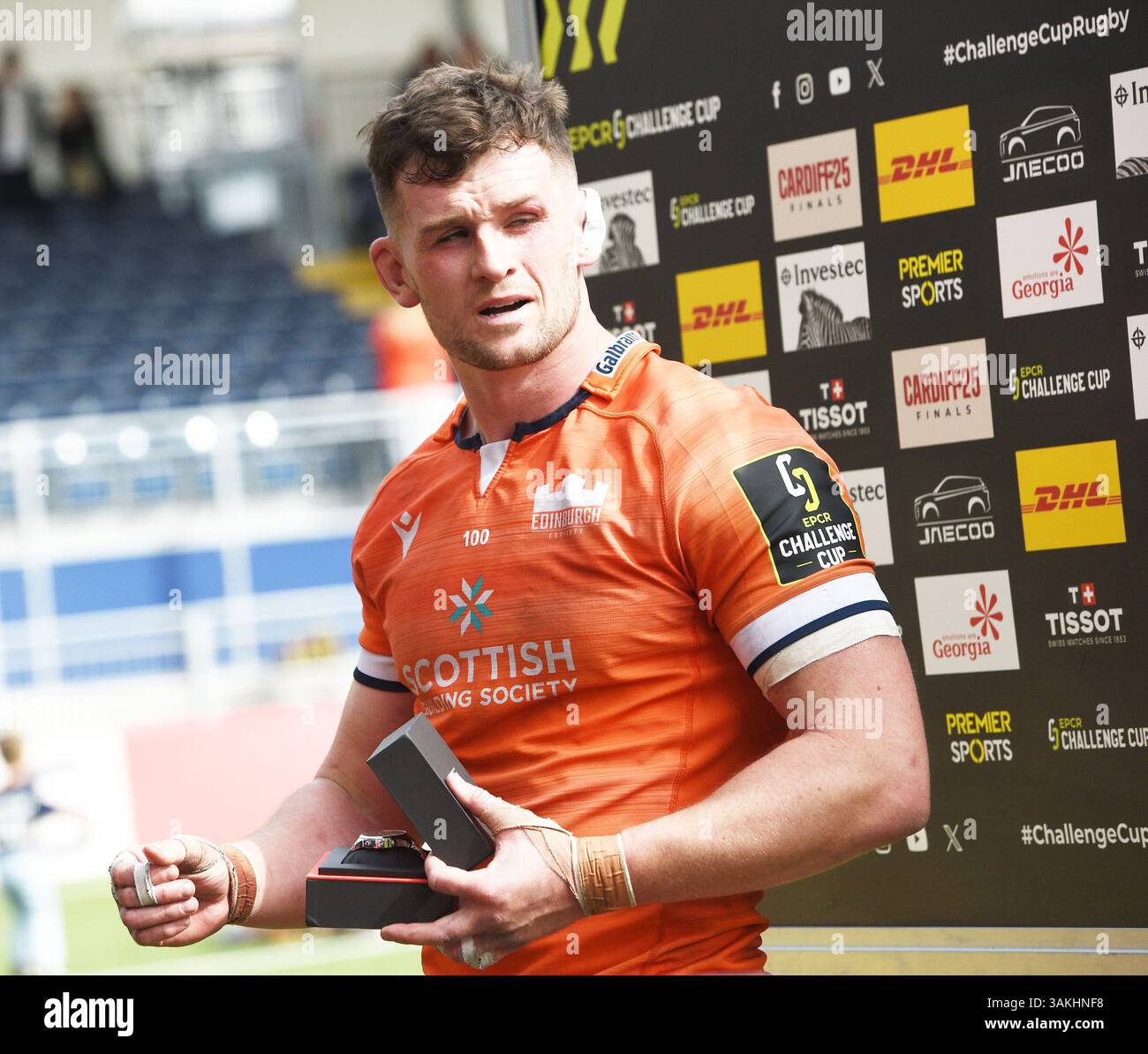 Hive Stadium Edinburgh.Scotland, UK. 12th Apr, 2025. EPCR Challenge Cup ...