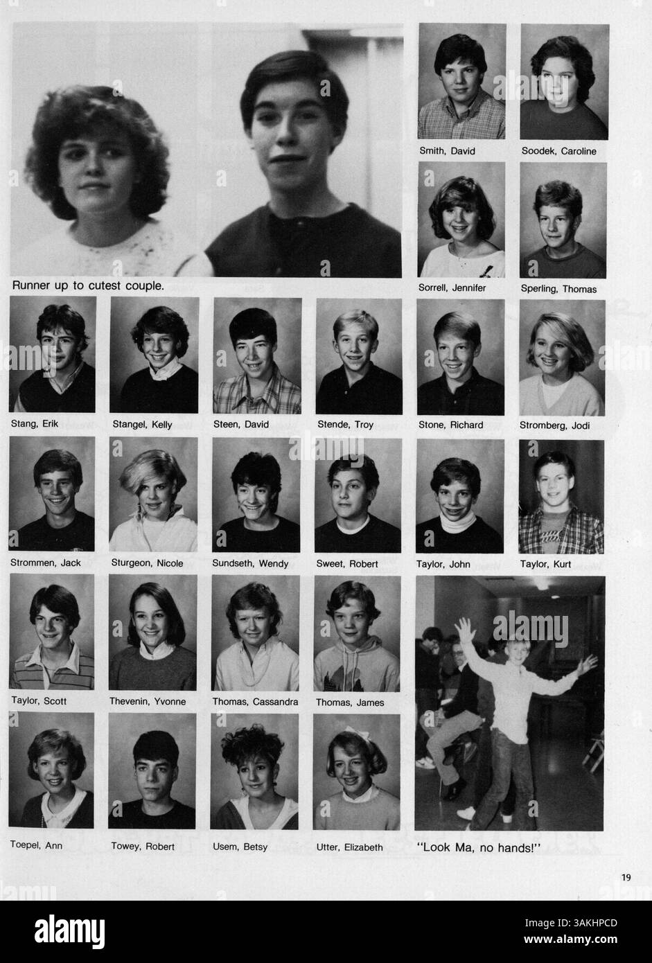 The 1985 South View Jr. High Yearbook features students, faculty ...