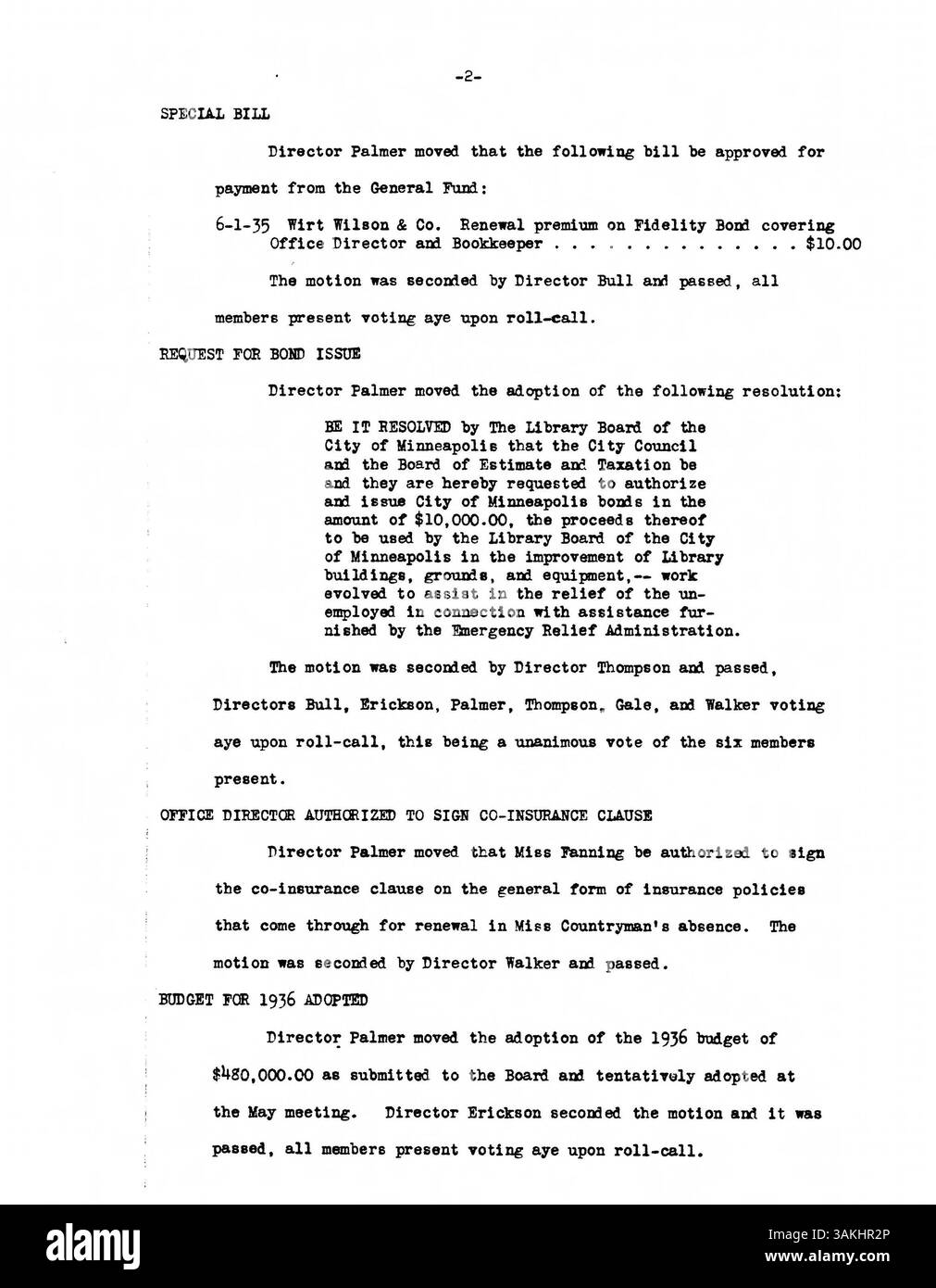 The meeting minutes for the Minneapolis Public Library Board of ...