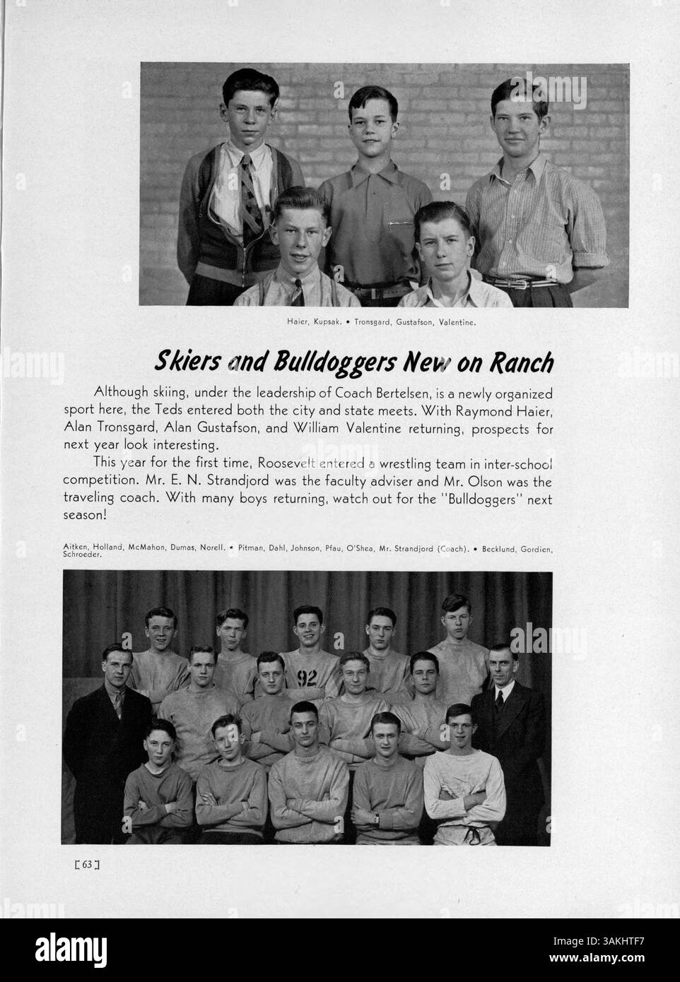 This 1940 yearbook from Roosevelt High School highlights the students ...