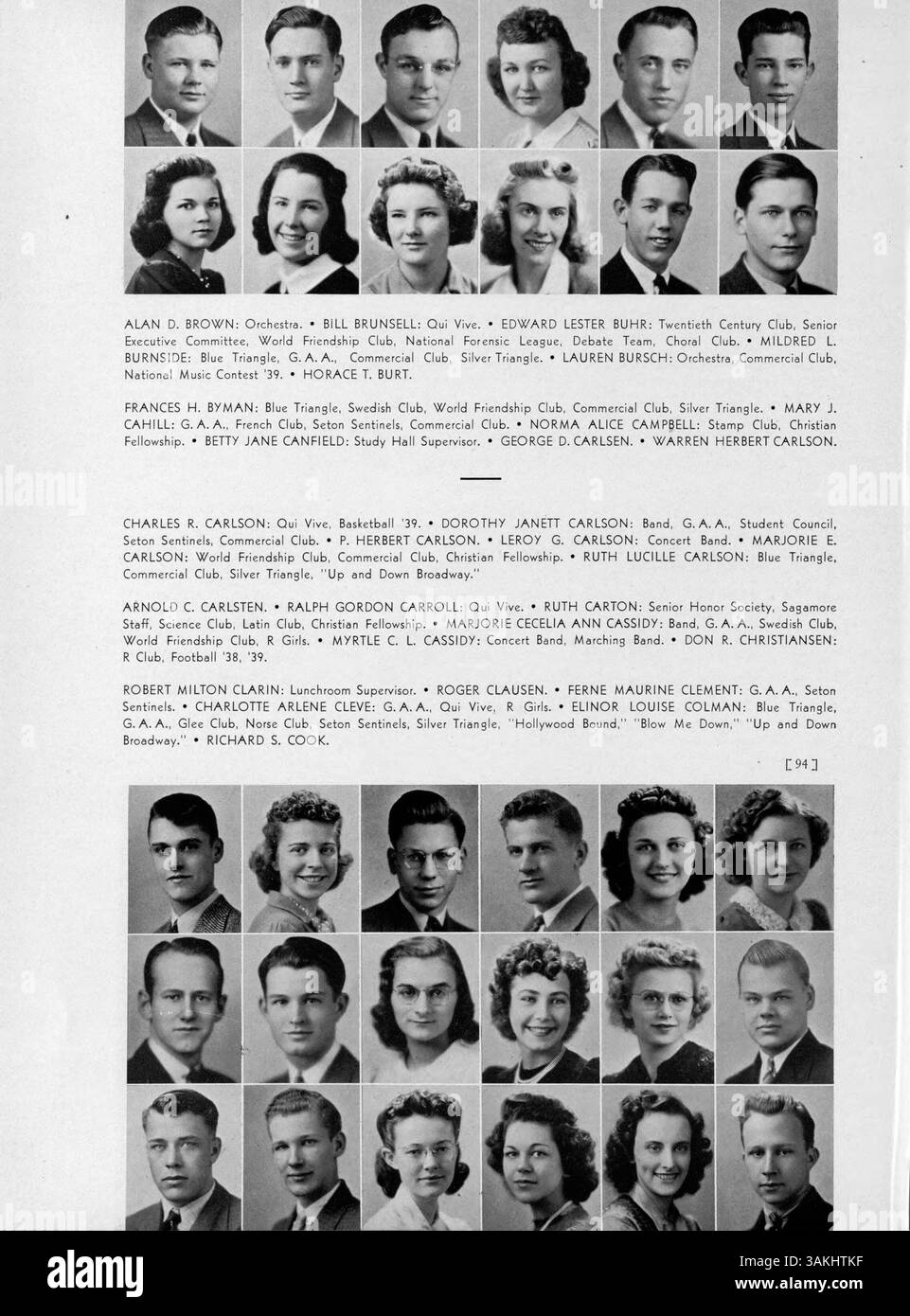 This 1940 yearbook from Roosevelt High School captures the students ...