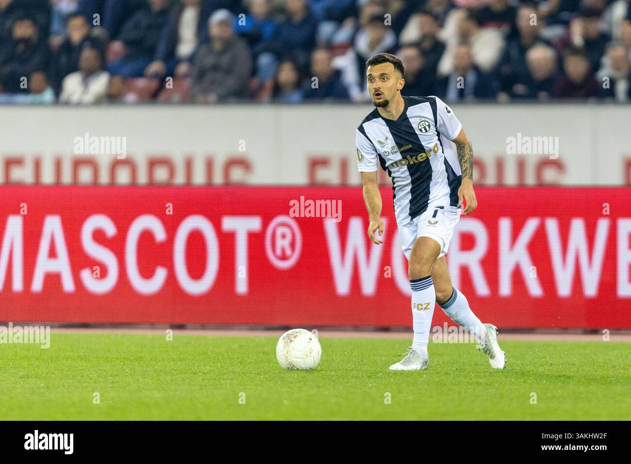 Zurich, Switzerland, April 12th 2025: Bledian Krasniqi (#7 FC Zürich ...