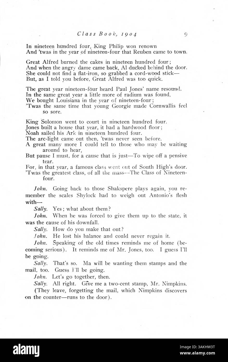 The 1904 South High yearbook documents the 1903-1904 school year ...